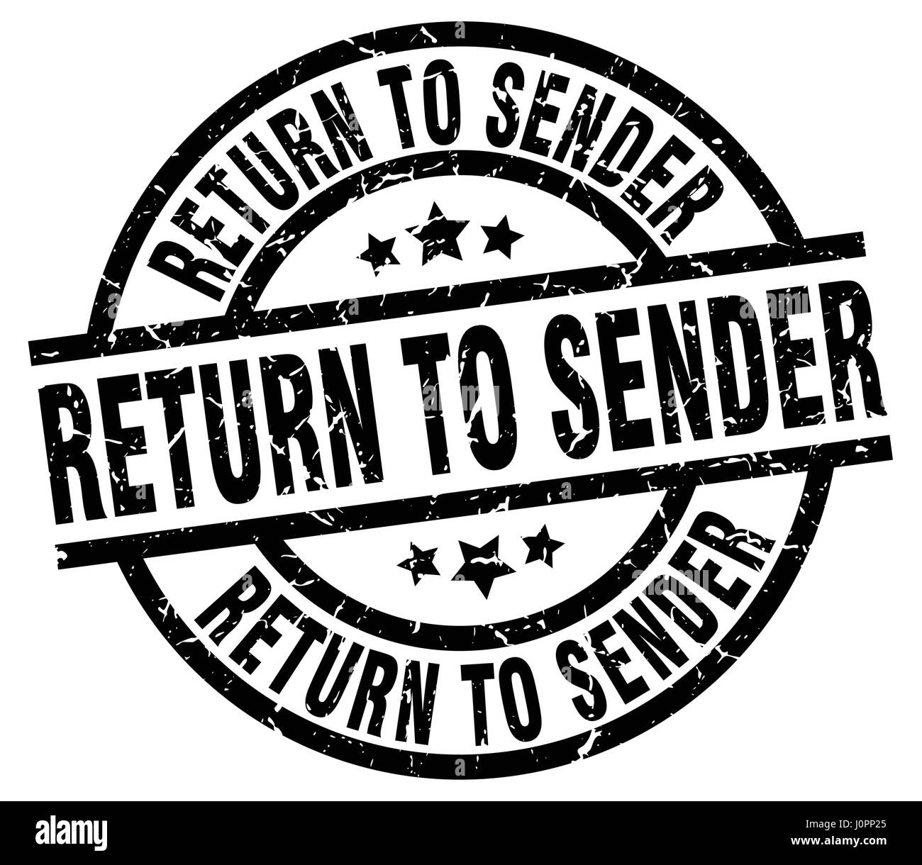 Return to sender Black and White Stock Photos & Images - Alamy