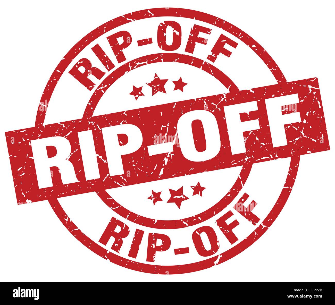 Rip off round red sticker isolated hi-res stock photography and images ...
