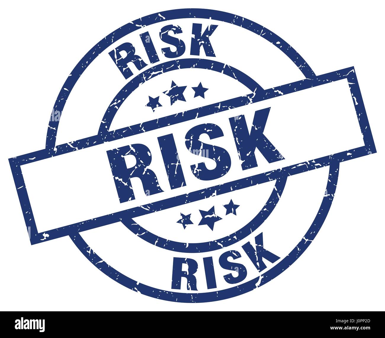 risk blue round grunge stamp Stock Vector Image & Art - Alamy