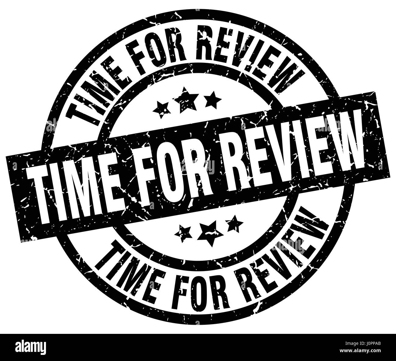 time for review round grunge black stamp Stock Vector Image & Art - Alamy