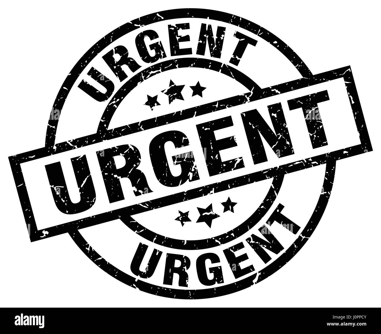 Urgent sign black round Black and White Stock Photos & Images - Alamy