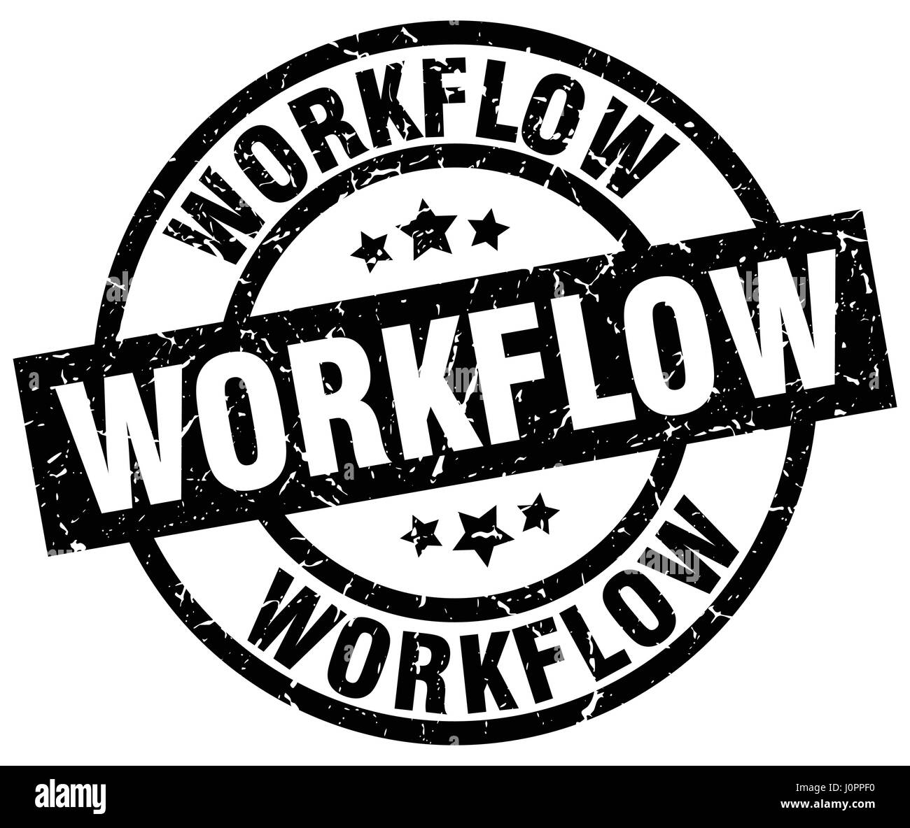 Workflow stamp Black and White Stock Photos & Images - Alamy