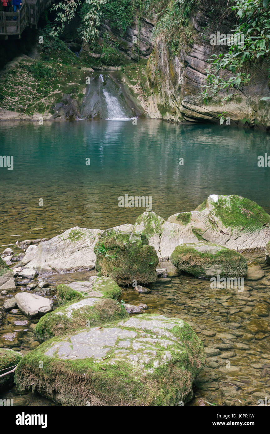 Chongqing China, Three Natural Bridges, Wulong ancient natural bridge ...