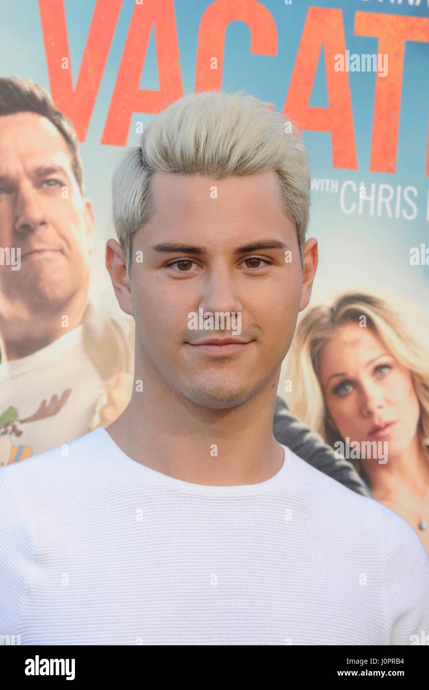 Michael Willett attends the VACATION premiere at the Westwood Village ...