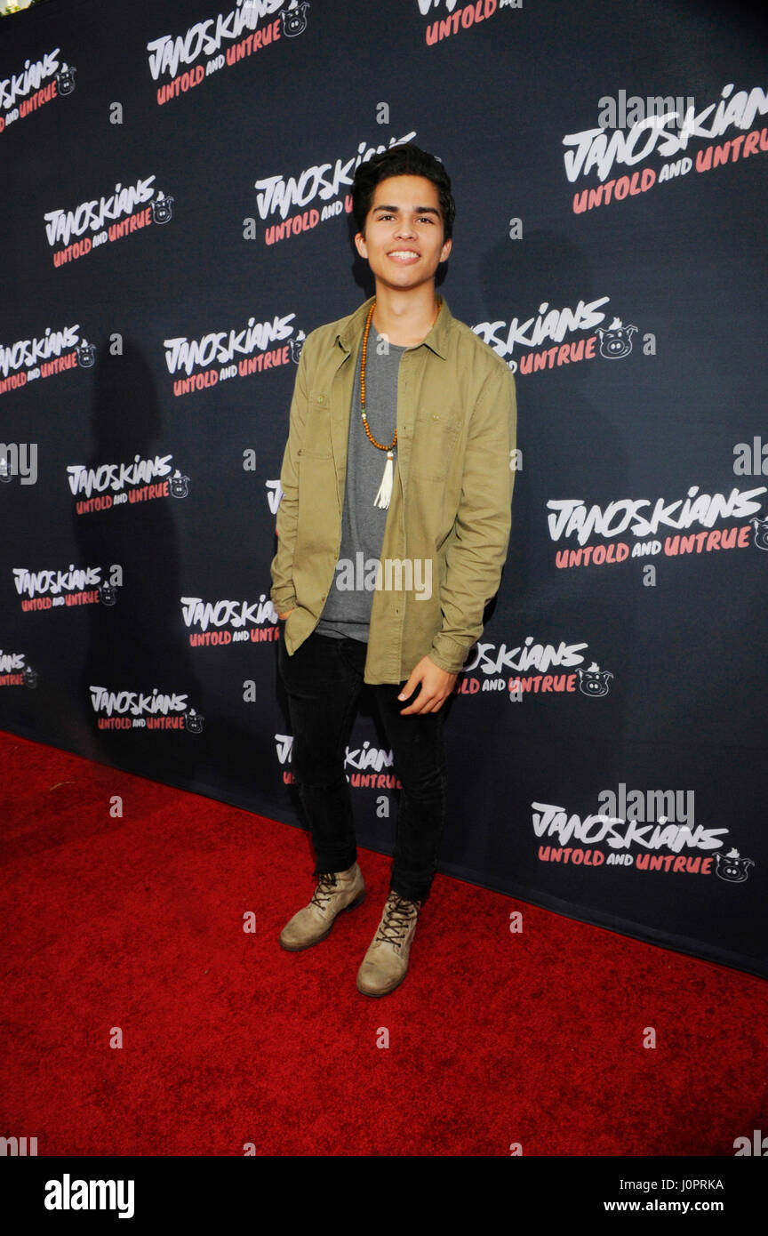 Alex Aiono attend the Janoskians: Untold and Untrue premiere at the ...