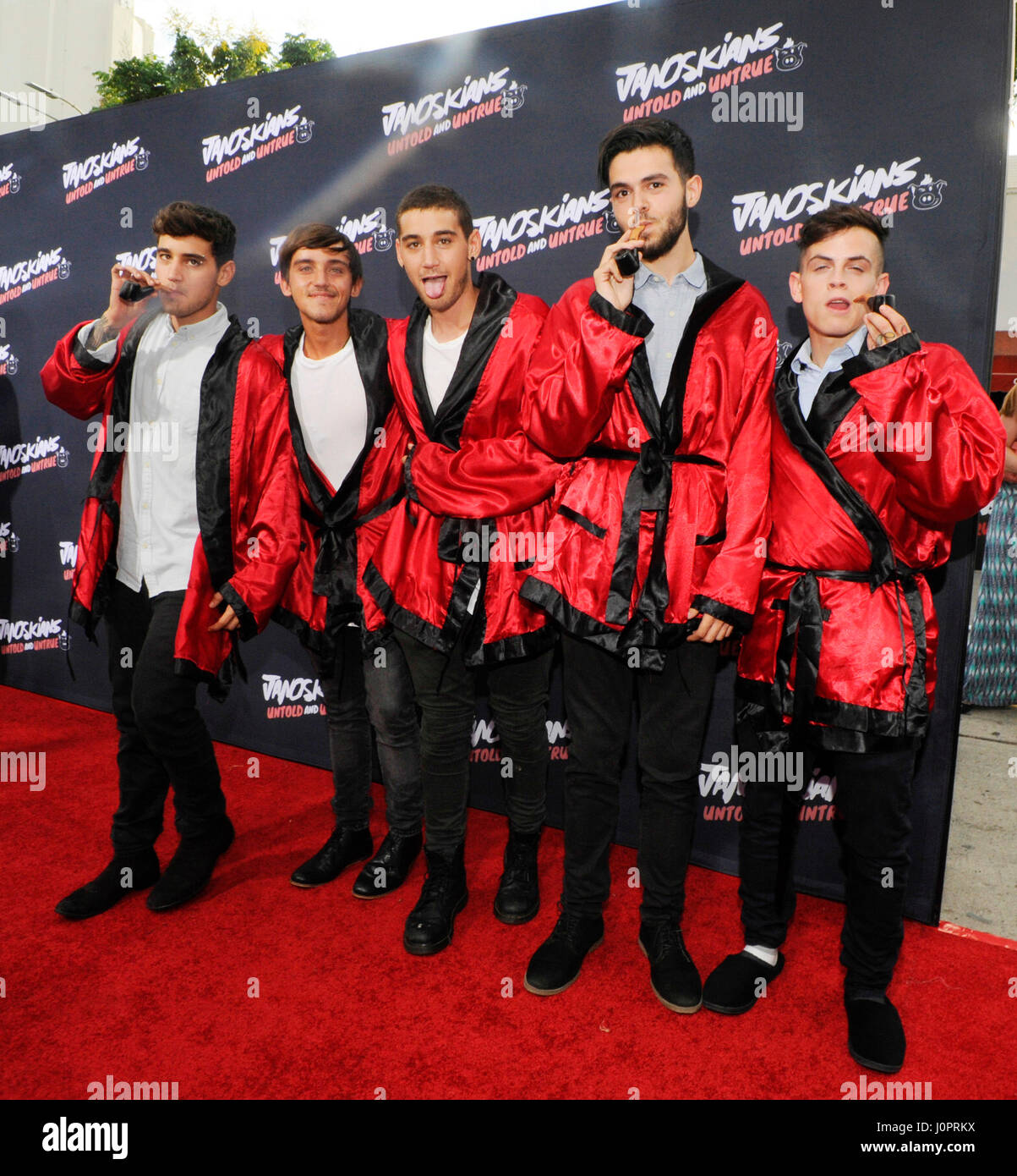 Janoskians attend the Janoskians: Untold and Untrue premiere at the ...