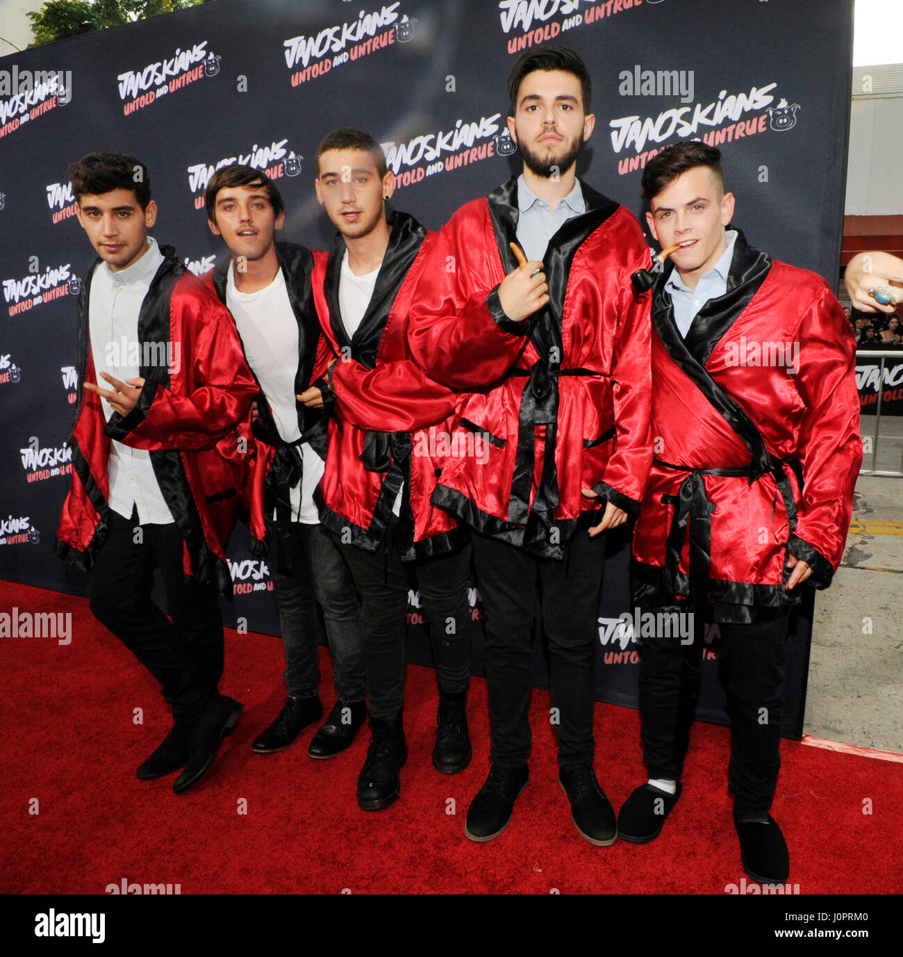 Janoskians attend the Janoskians: Untold and Untrue premiere at the ...