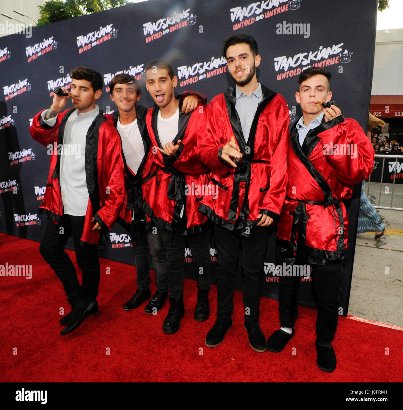Janoskians attend the Janoskians: Untold and Untrue premiere at the ...