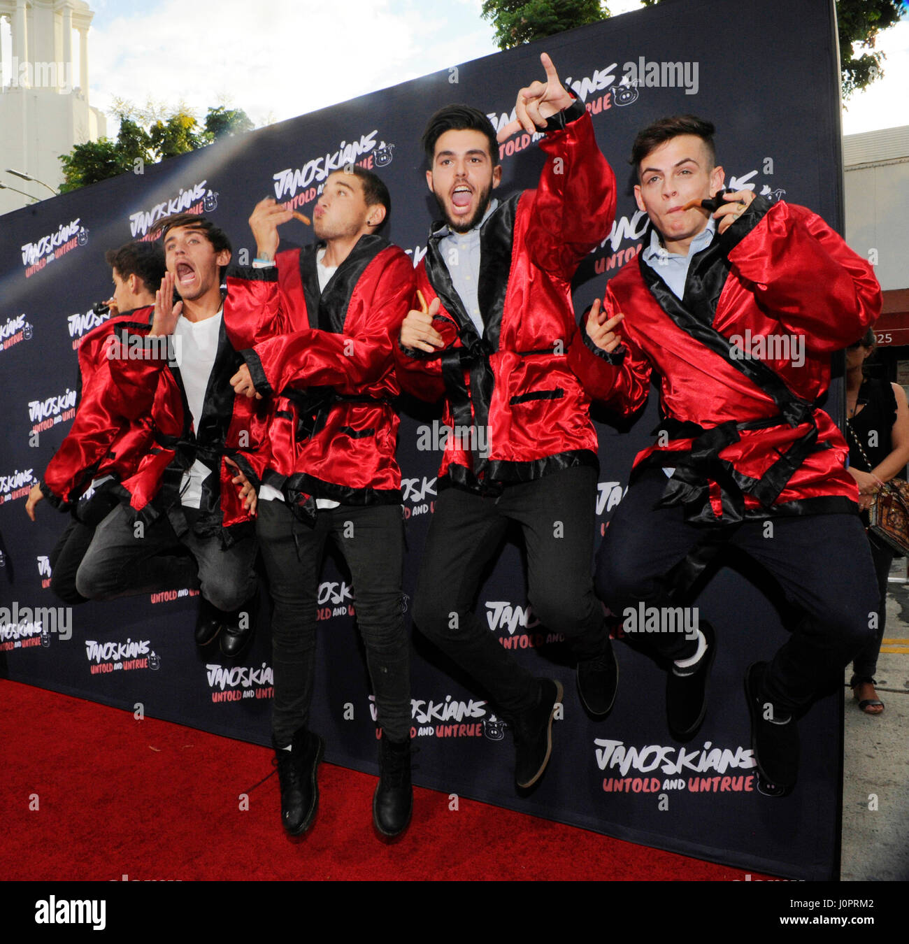 Janoskians attend the Janoskians: Untold and Untrue premiere at the ...