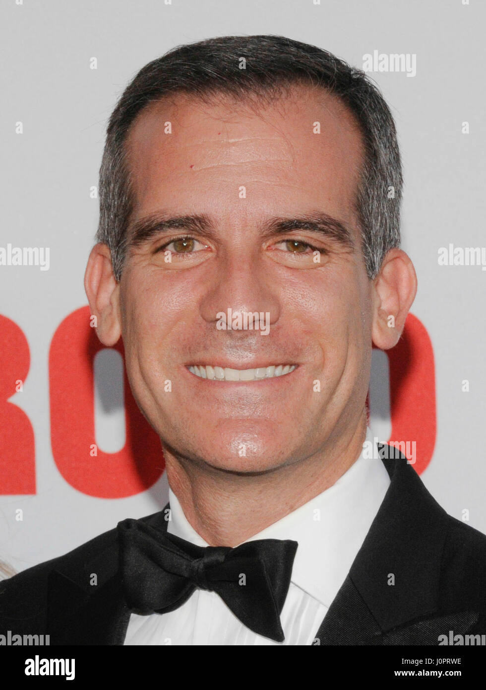 Eric Garcetti attends the Broad Museum black tie inaugural dinner at ...