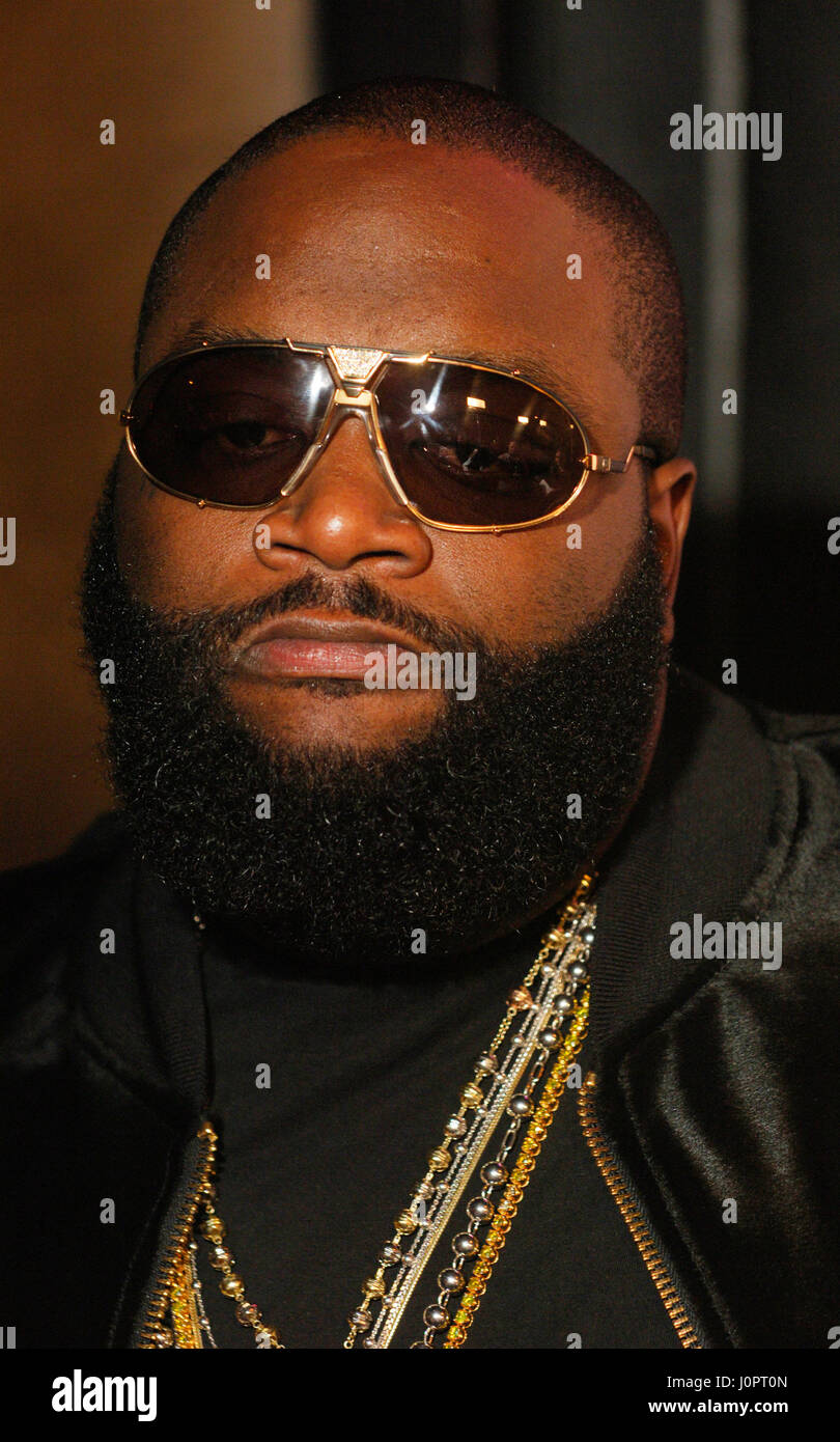 Rapper Rick Ross during the BAPESTORE opening in Los Angeles Stock ...