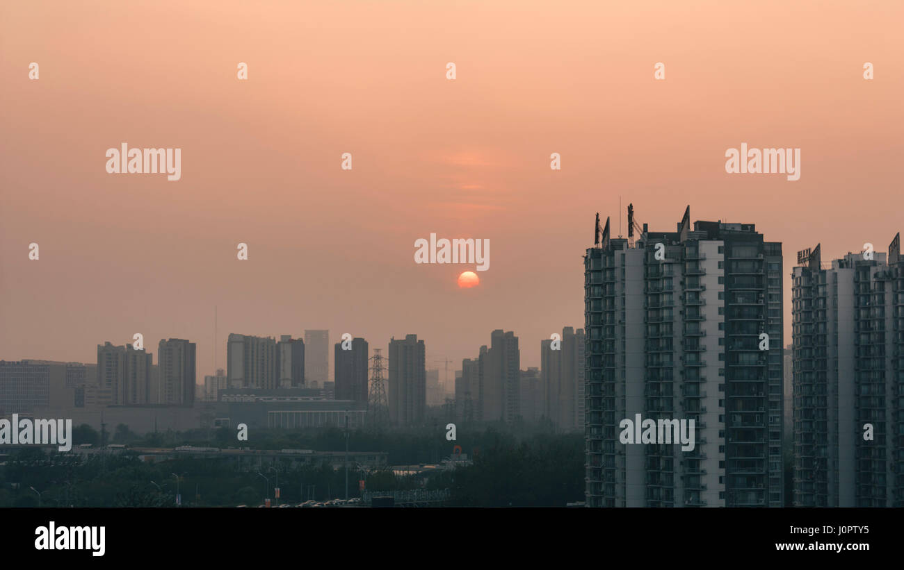 Beijing smog sun hi-res stock photography and images - Alamy