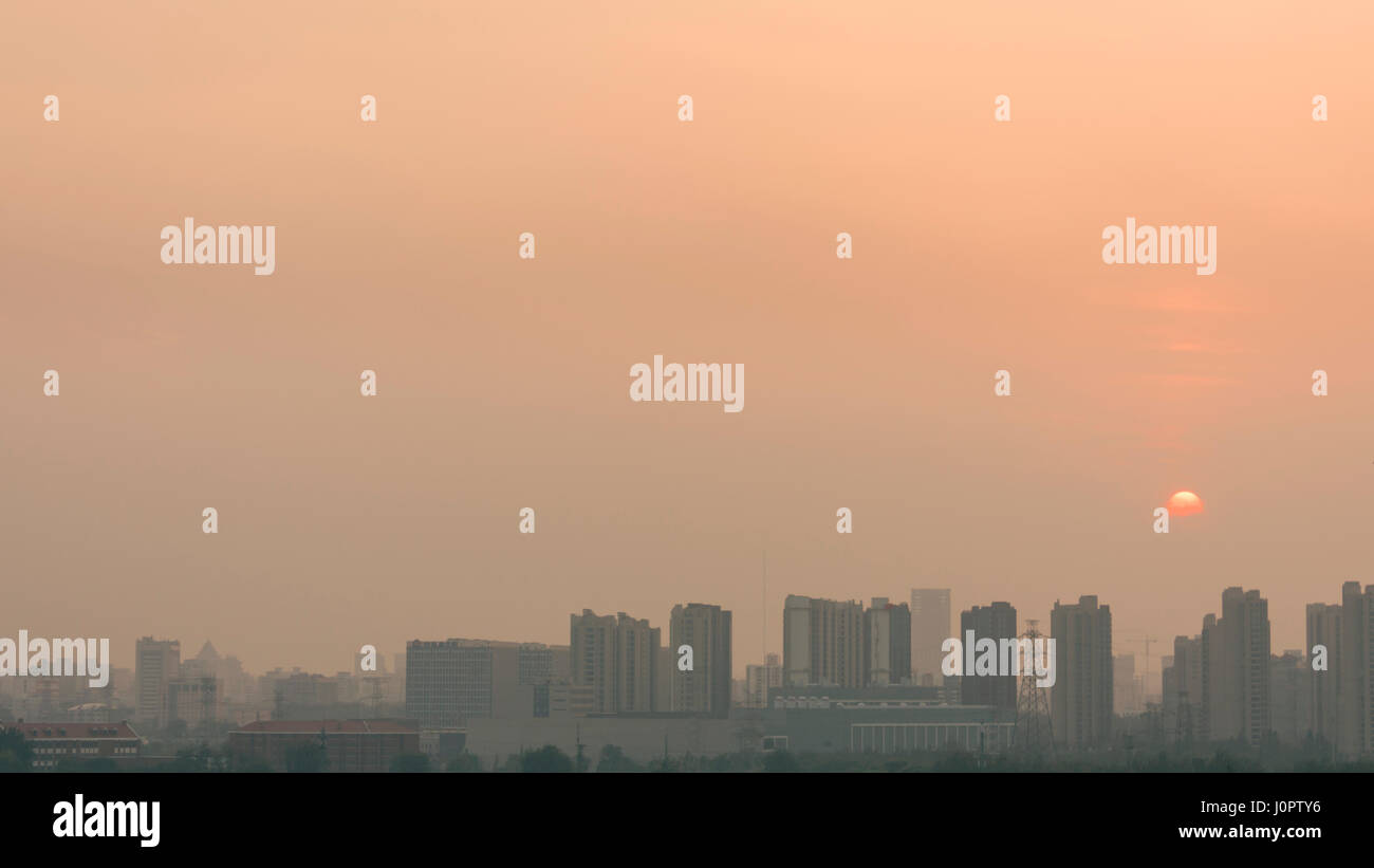 Beijing smog sun hi-res stock photography and images - Alamy