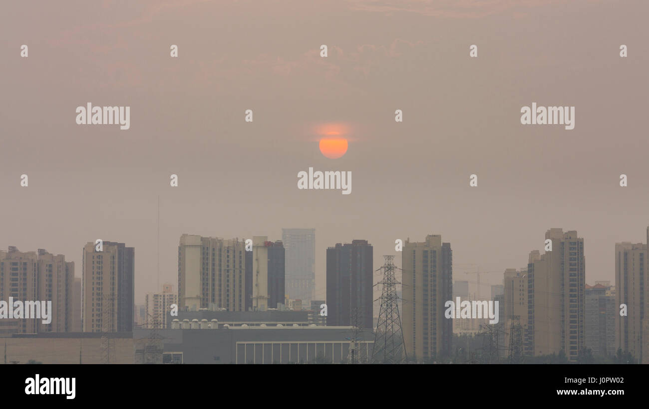 Beijing smog sun hi-res stock photography and images - Alamy