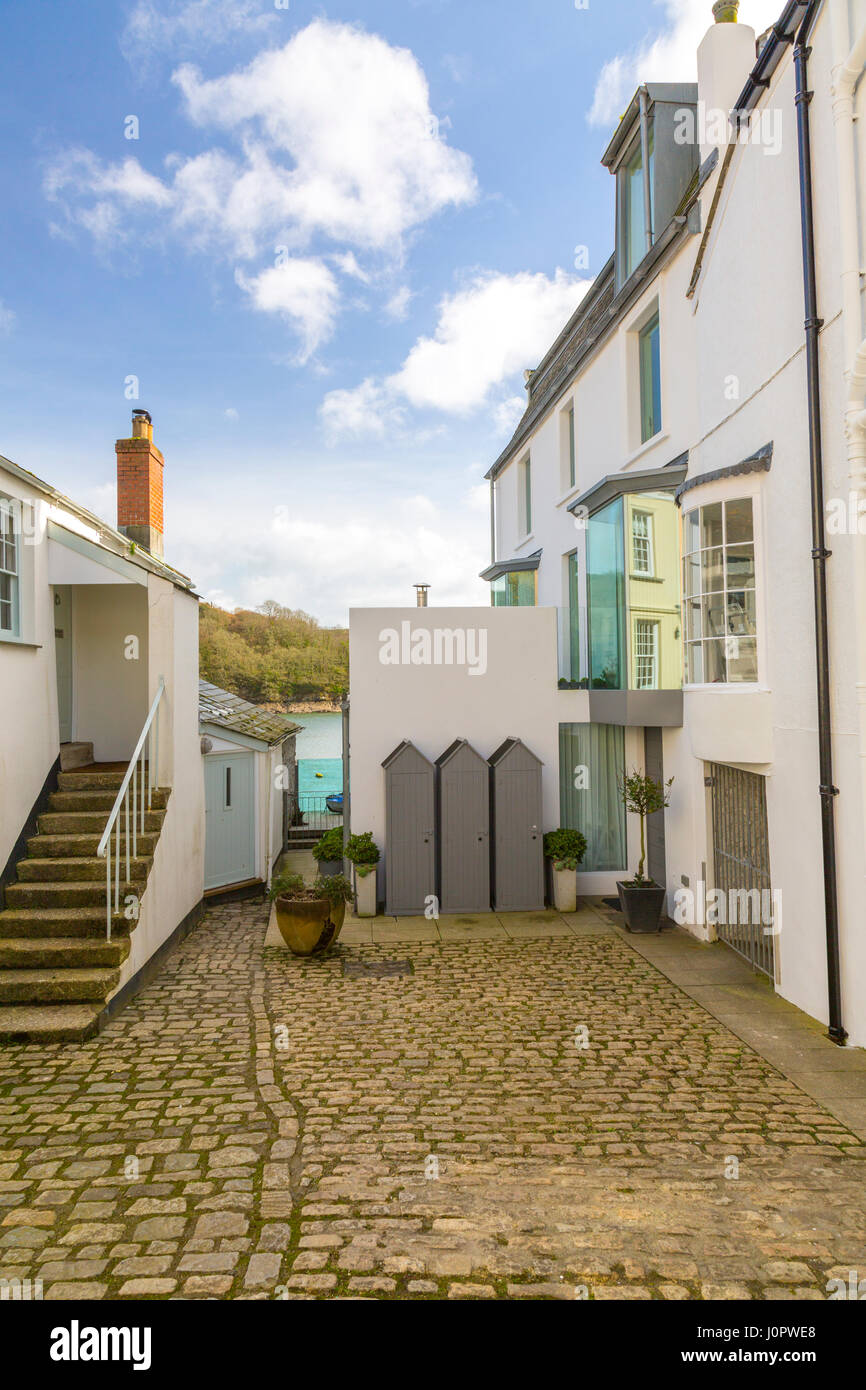 A cobbled yard and sympathetic restoration of some older properties in ...