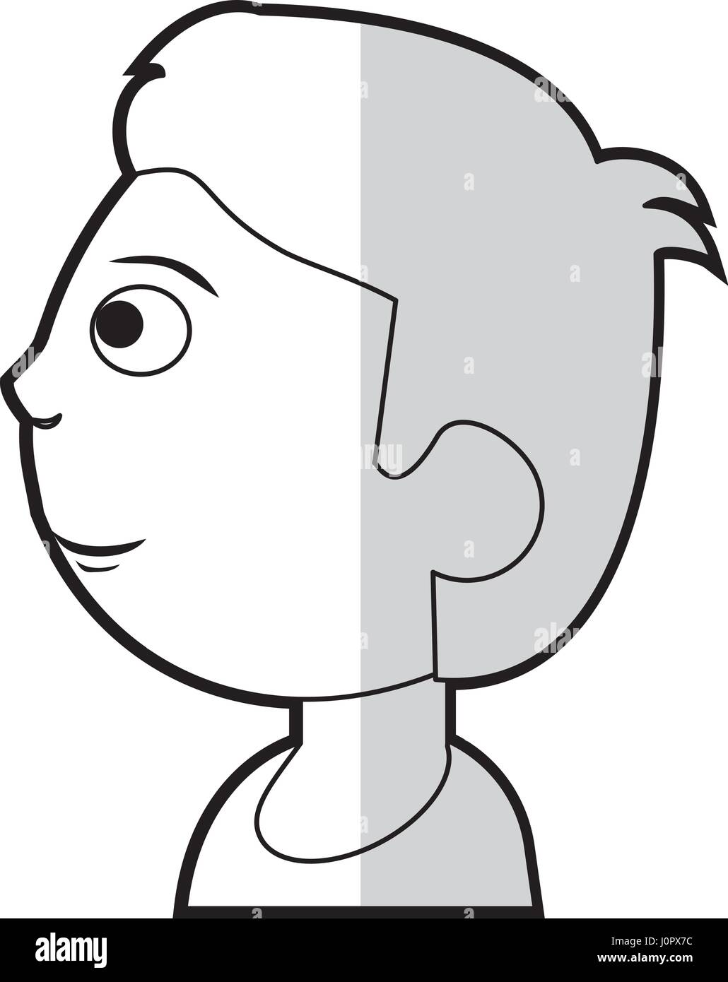 portrait son face people Stock Vector Image & Art - Alamy