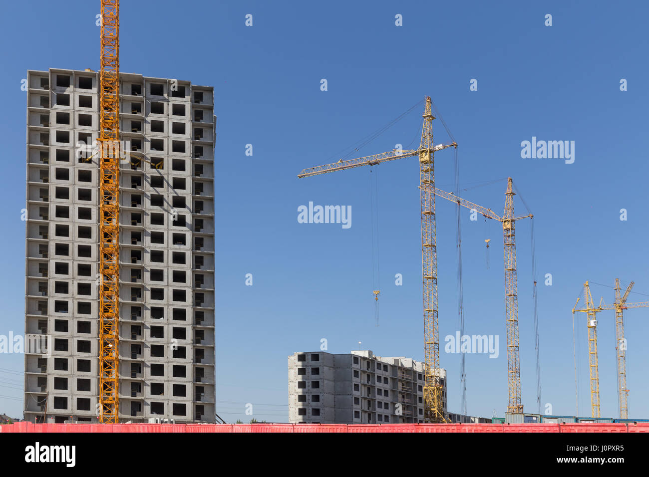 New group of construction building tenement apartment houses Stock ...