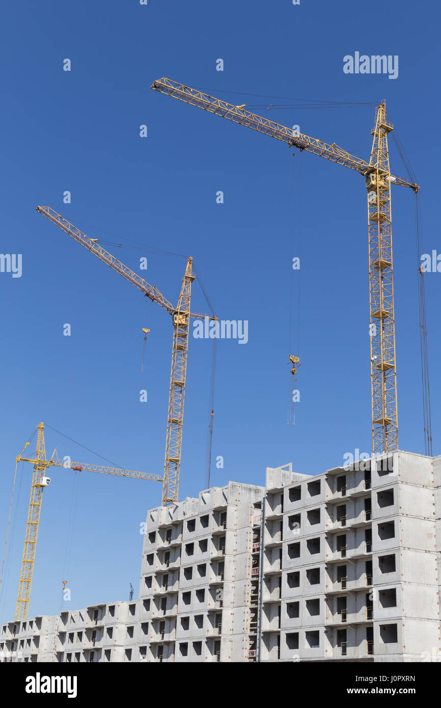 New group of construction building tenement apartment houses Stock ...