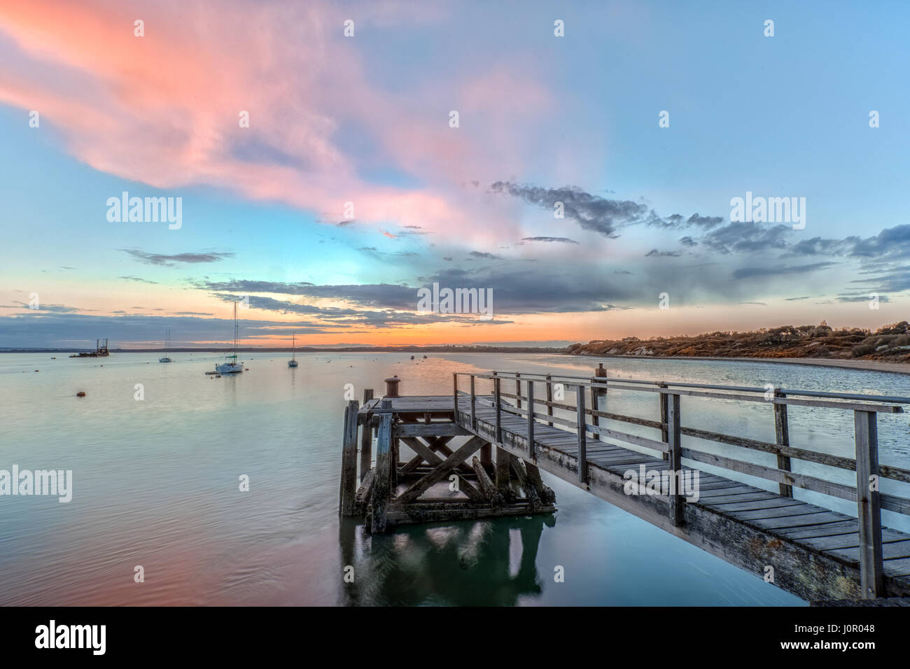 Lake Pier, Hamworthy, Poole, Dorset, England, UK Stock Photo - Alamy