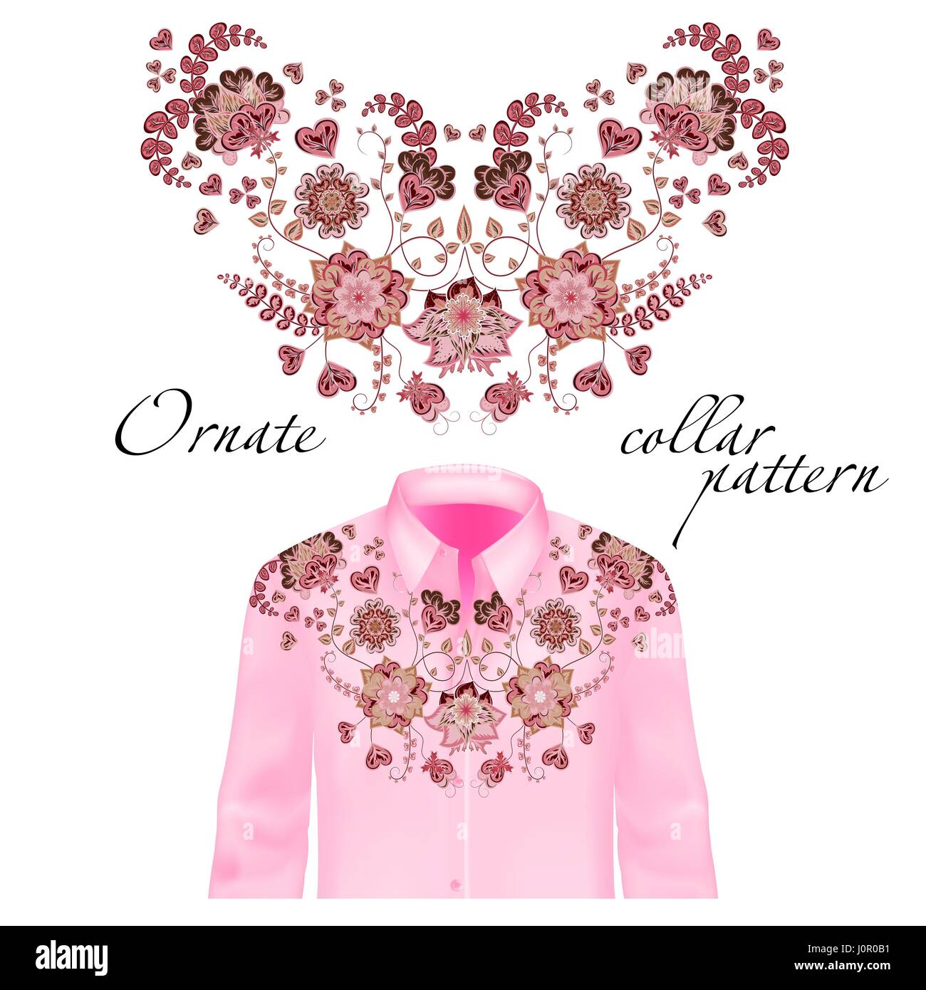 Pink blouses Stock Vector Images - Alamy