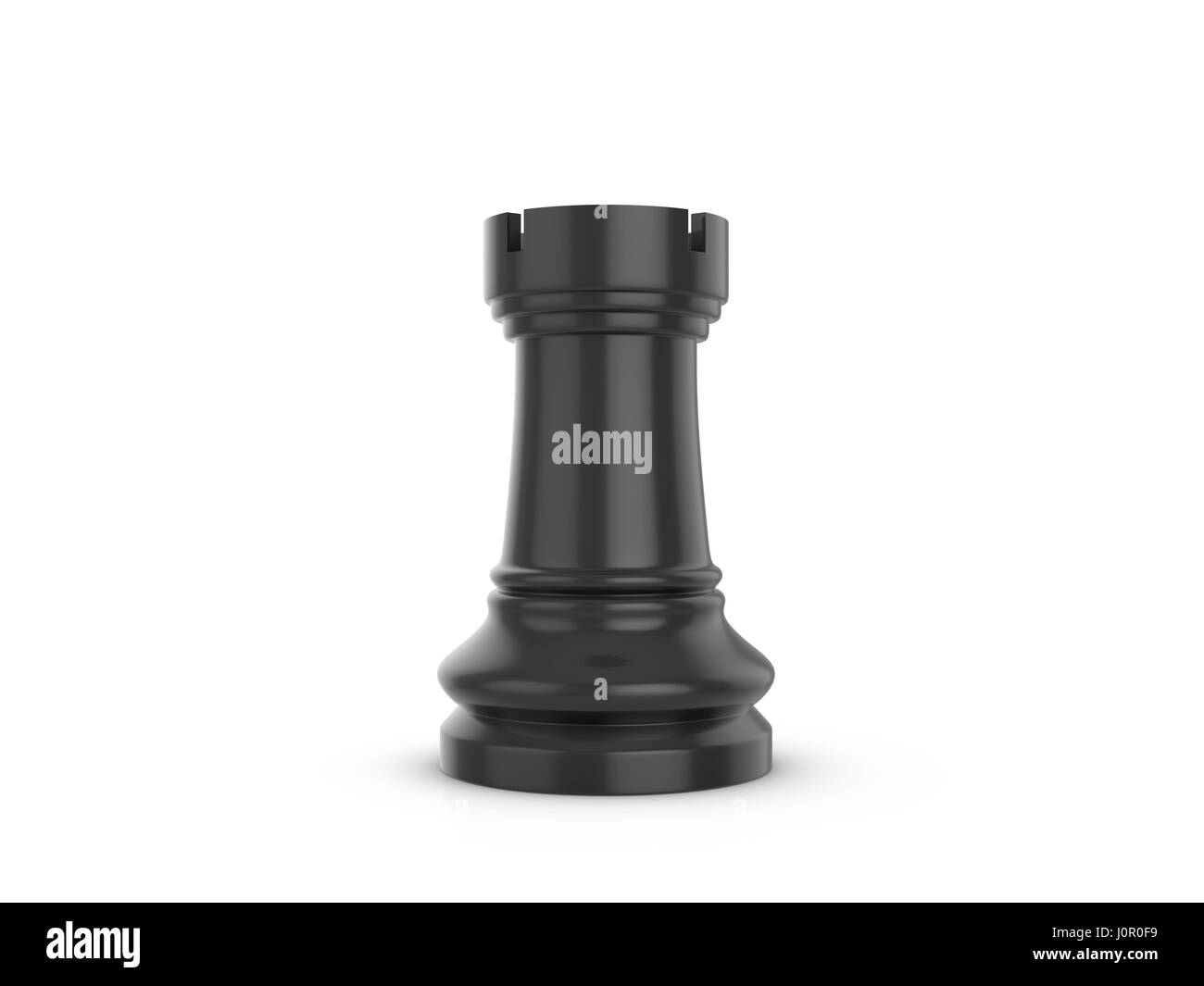 Chess rook on a white background. 3d illustration Stock Photo - Alamy