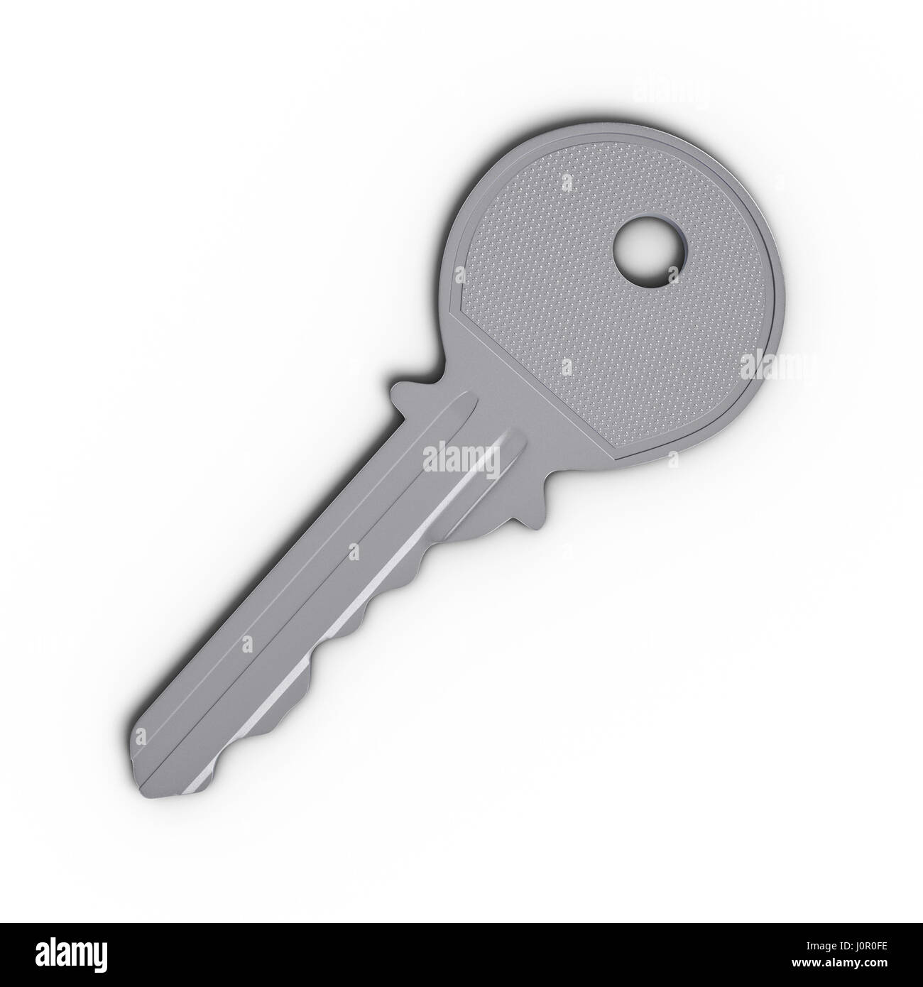 Key on a white background. 3d illustration Stock Photo - Alamy