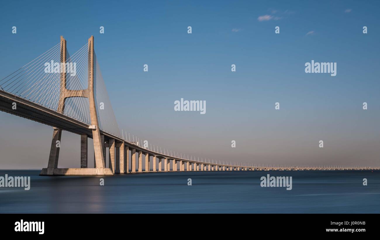 Vasco da Gama Bridge - Lisbon Stock Photo - Alamy