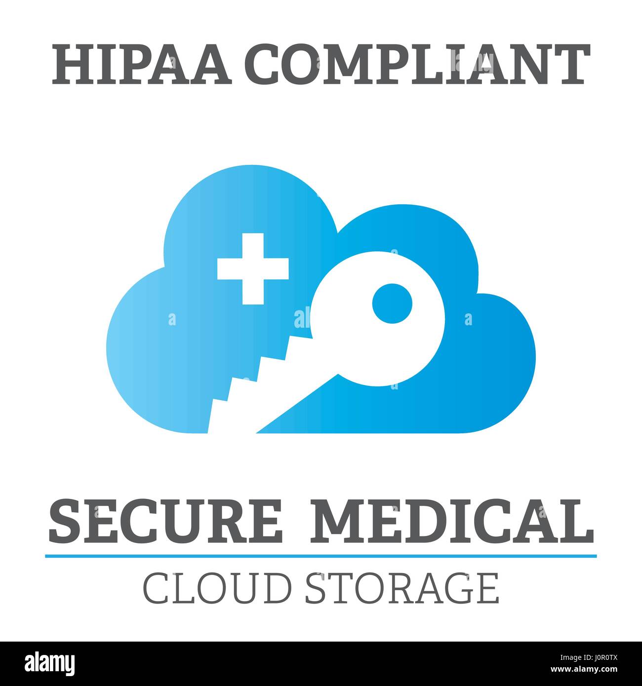 HIPAA Compliance Icon Graphic For Medical Document Security Stock ...