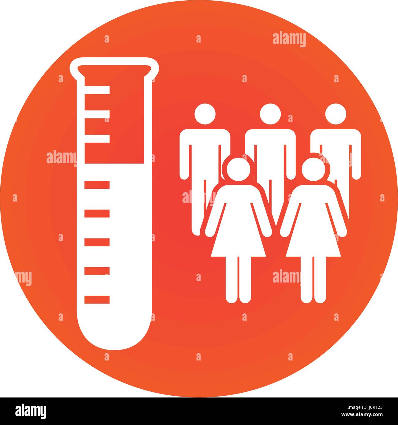 Medical Healthcare Icons w/ People Charting Disease or Scientific ...
