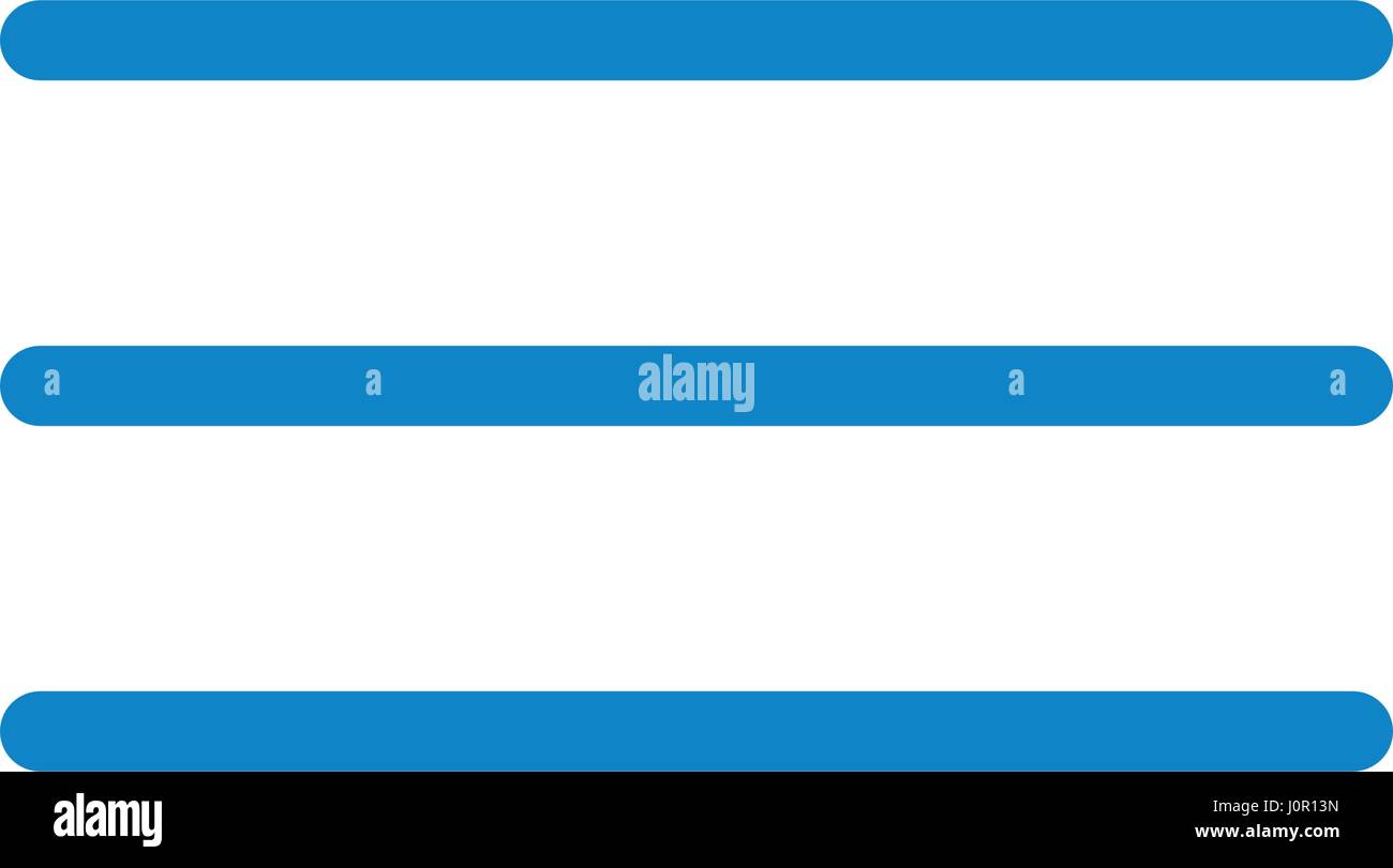 Flat Menu Icon Illustration for Website Navigation Stock Vector Image ...