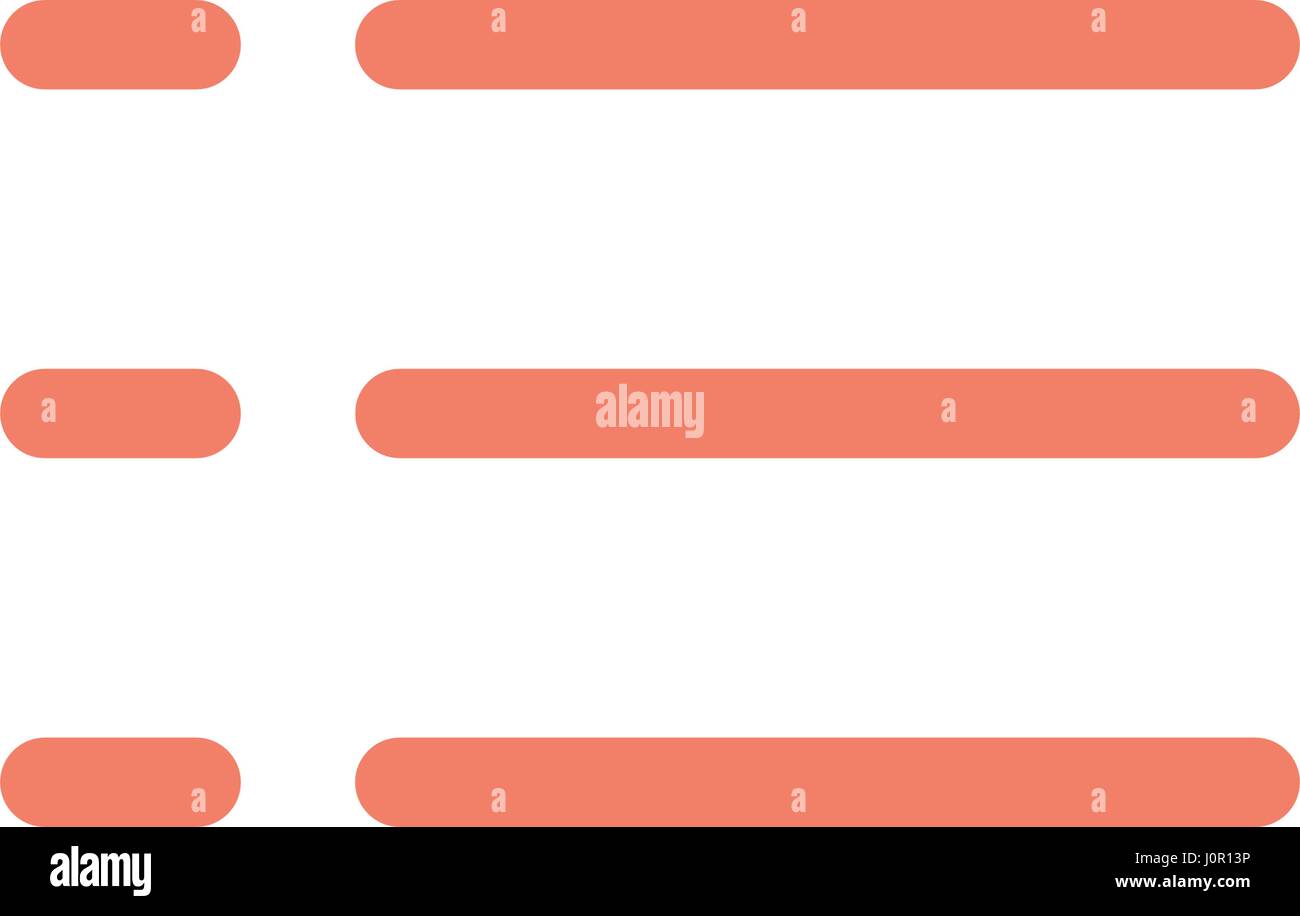 Flat Menu Icon Illustration for Website Navigation Stock Vector Image ...