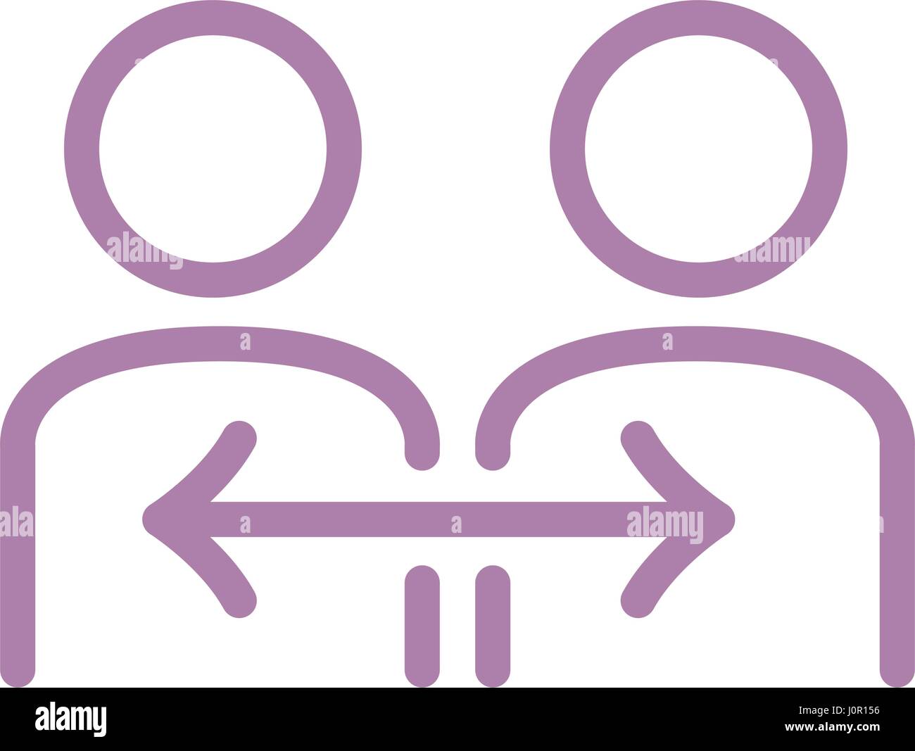 Standard User Icon Set with Men, Women, and Multiple People Stock ...