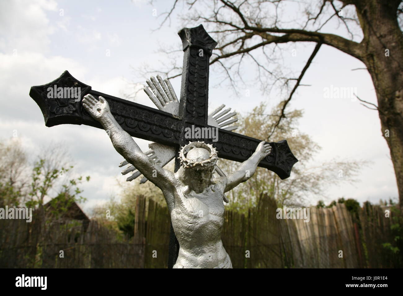jesus on cross Stock Photo - Alamy
