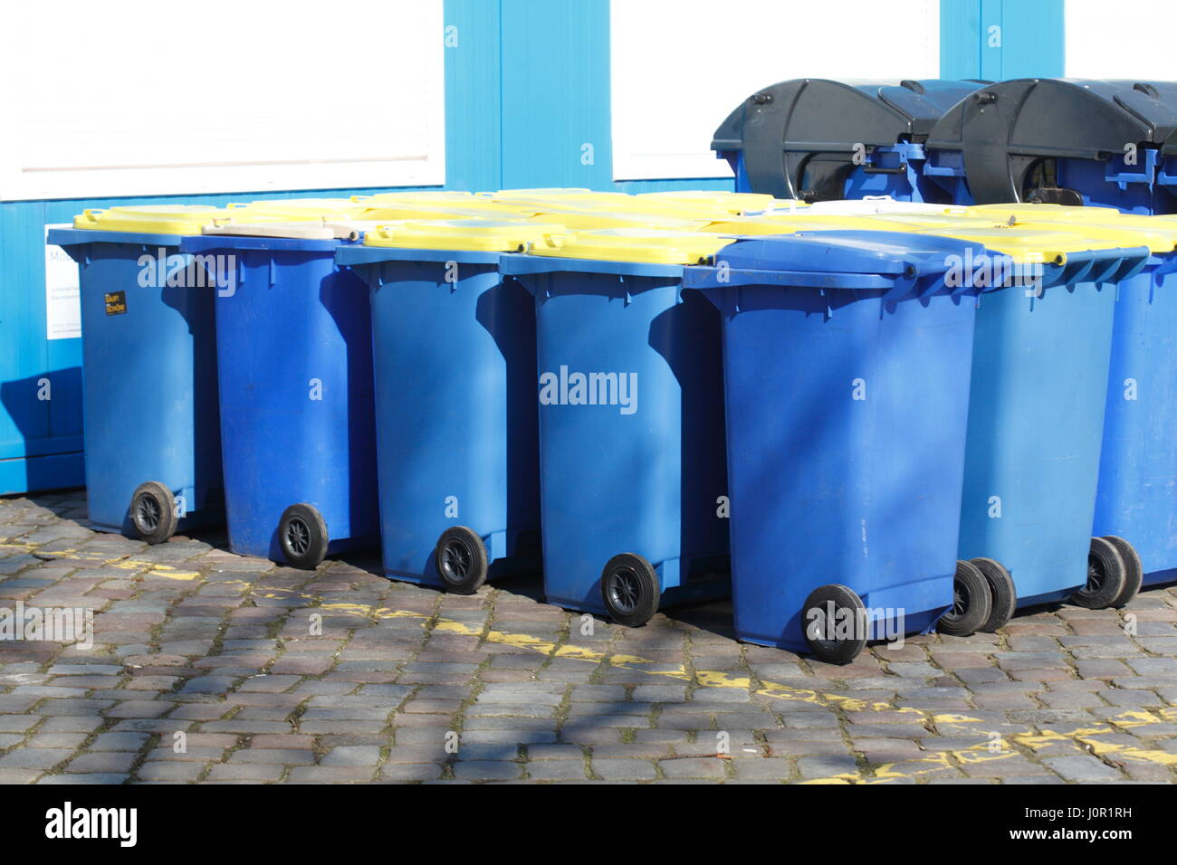 Recycling Bins, Bremen, Germany Stock Photo - Alamy