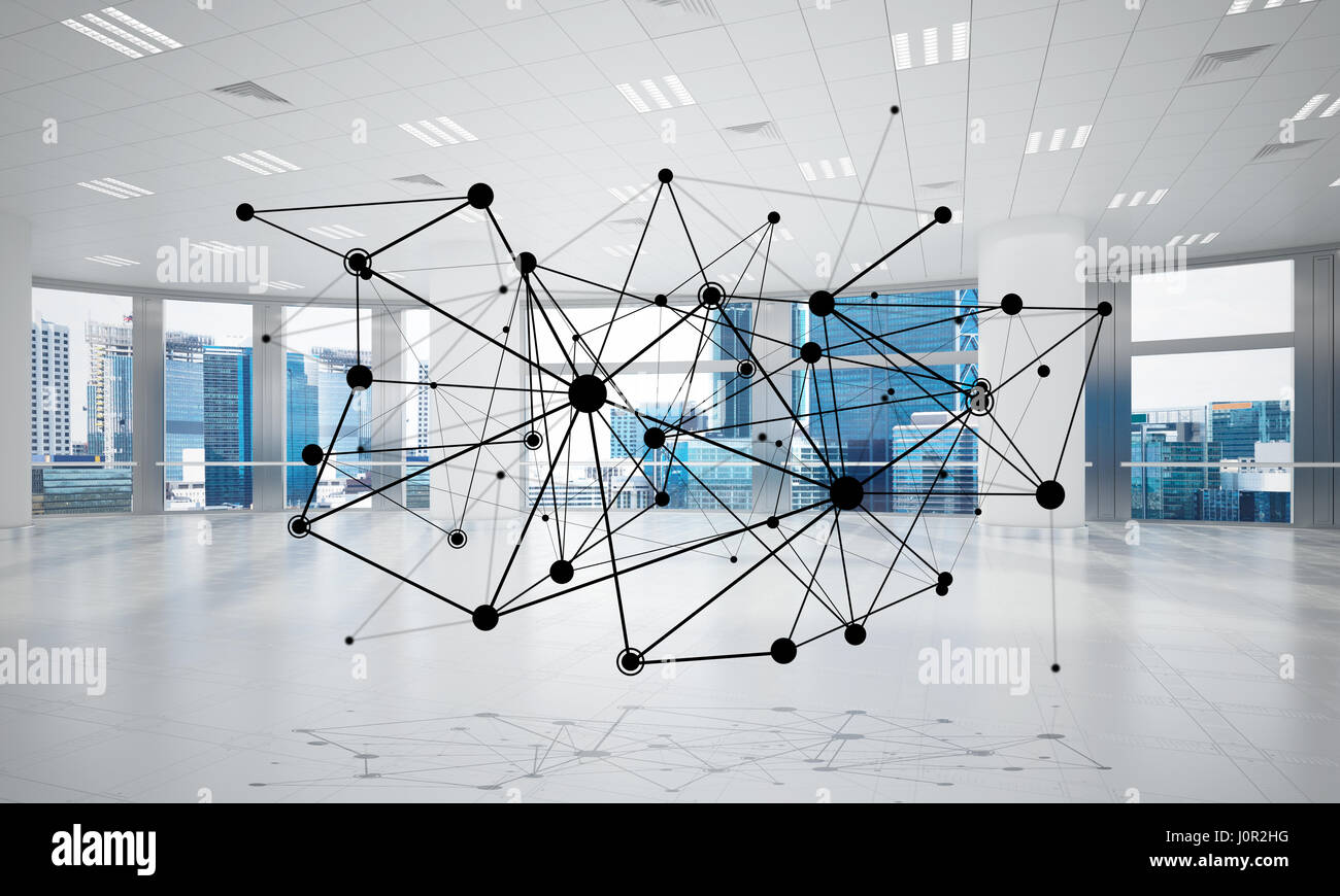 Networking and wireless connection as concept for effective modern ...