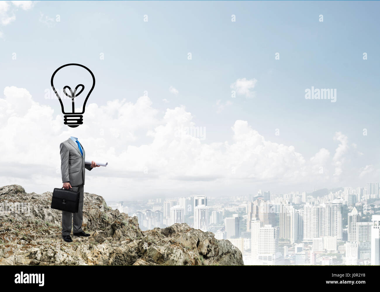 Man of creative ideas Stock Photo - Alamy