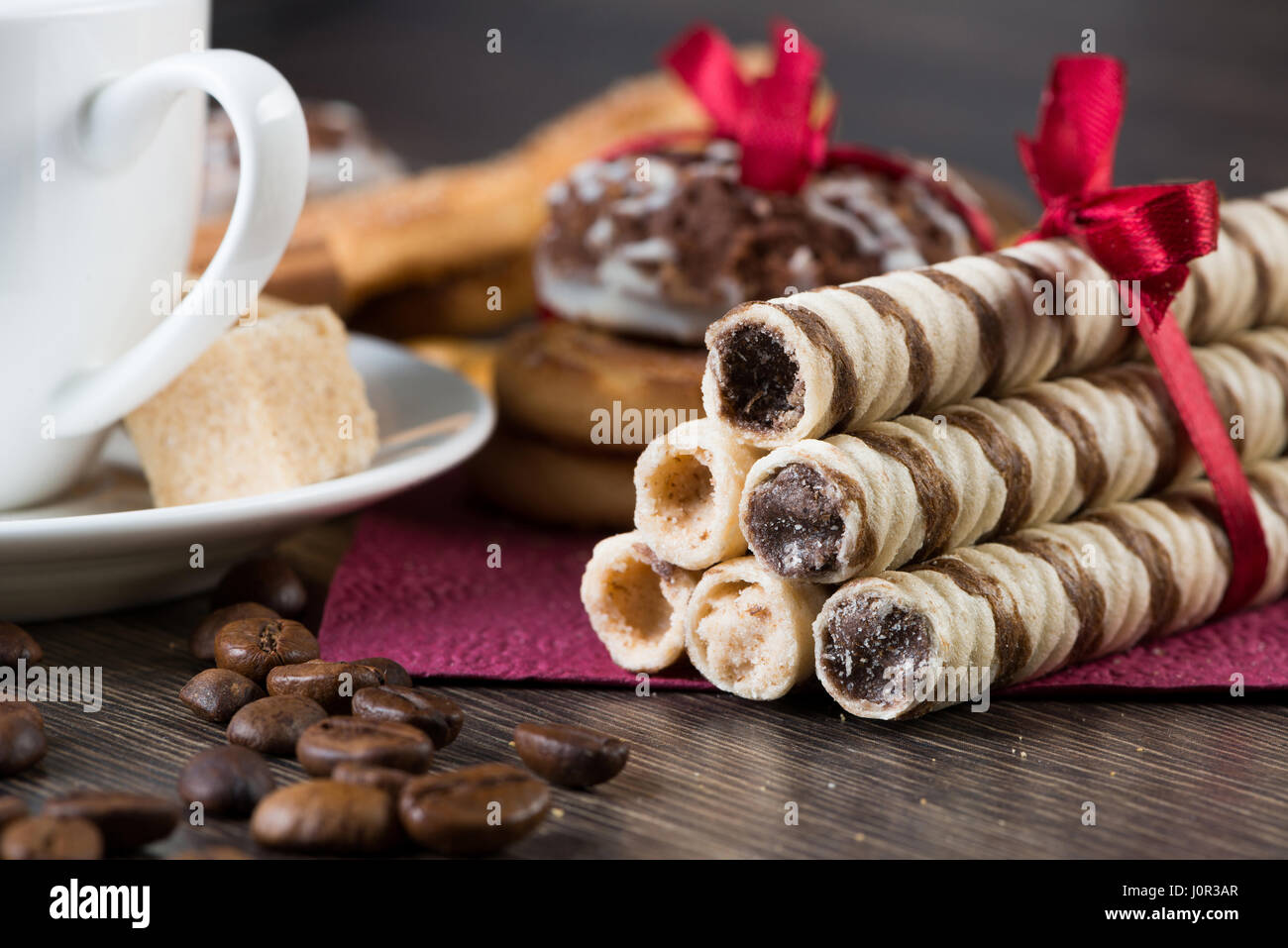 Sweets for coffee break Stock Photo - Alamy
