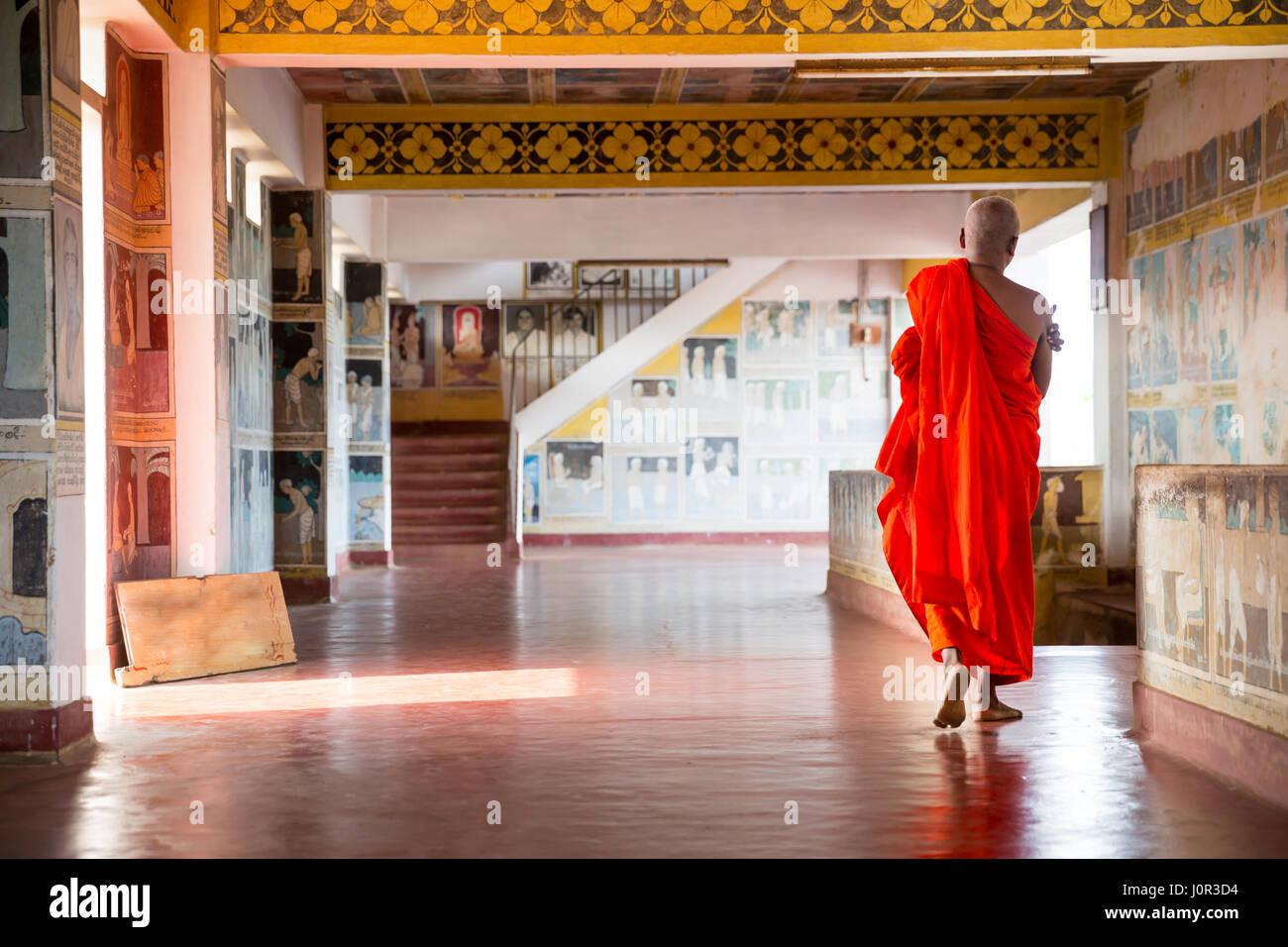 Buddhist in old buddha temple. Ceylon, Unesco heritage. Asia culture ...