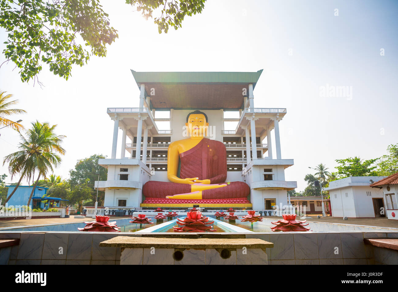 Ceylon, ancient buddha statues in a temple. Shri Lanka, Unesco heritage ...