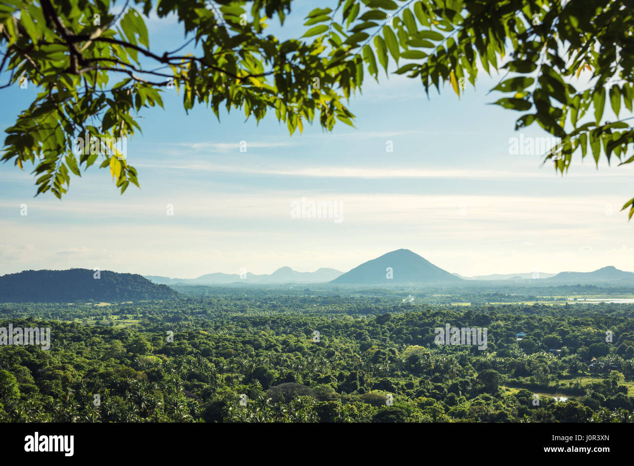 Scenic mountain landscape, Ceylon nature. Sri Lanka scenery Stock Photo ...