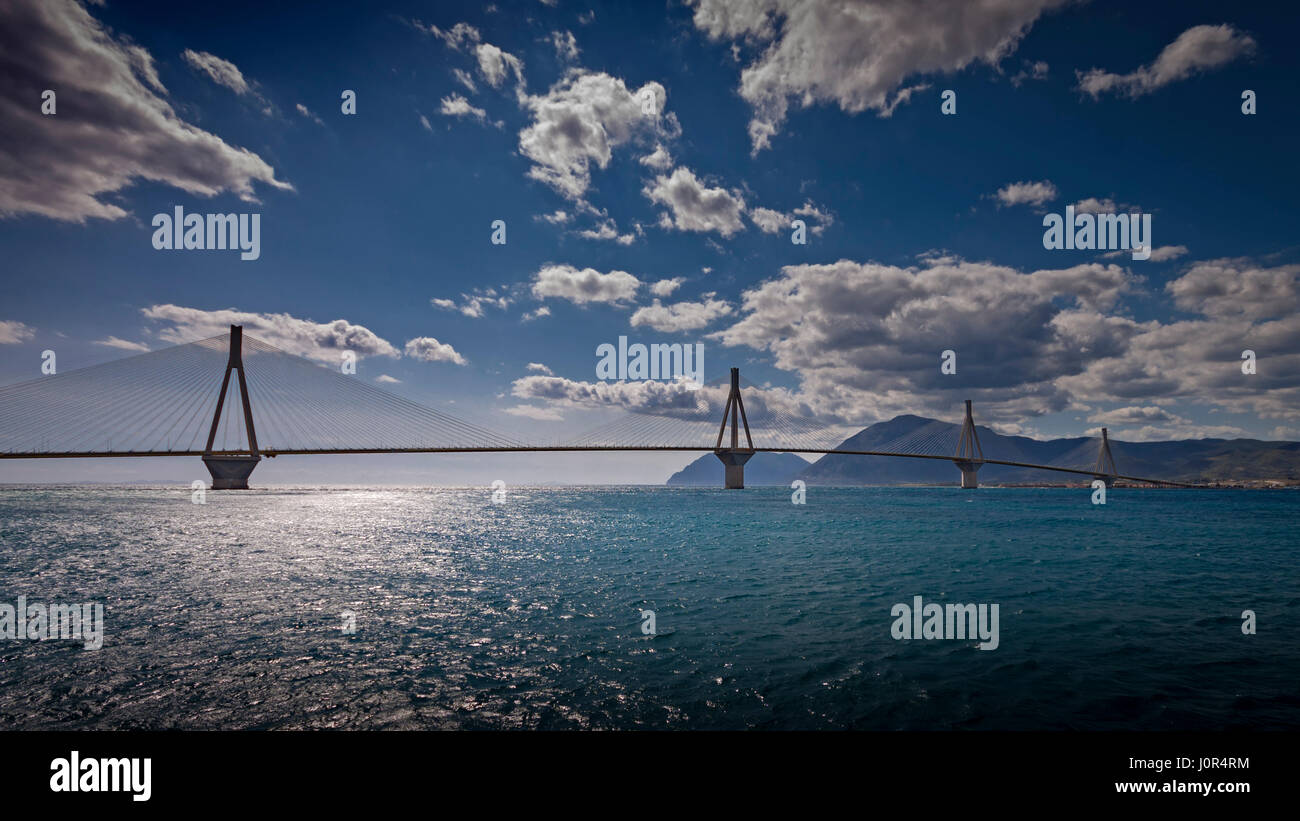 The bridge of Rio Antirio, Greece Stock Photo - Alamy