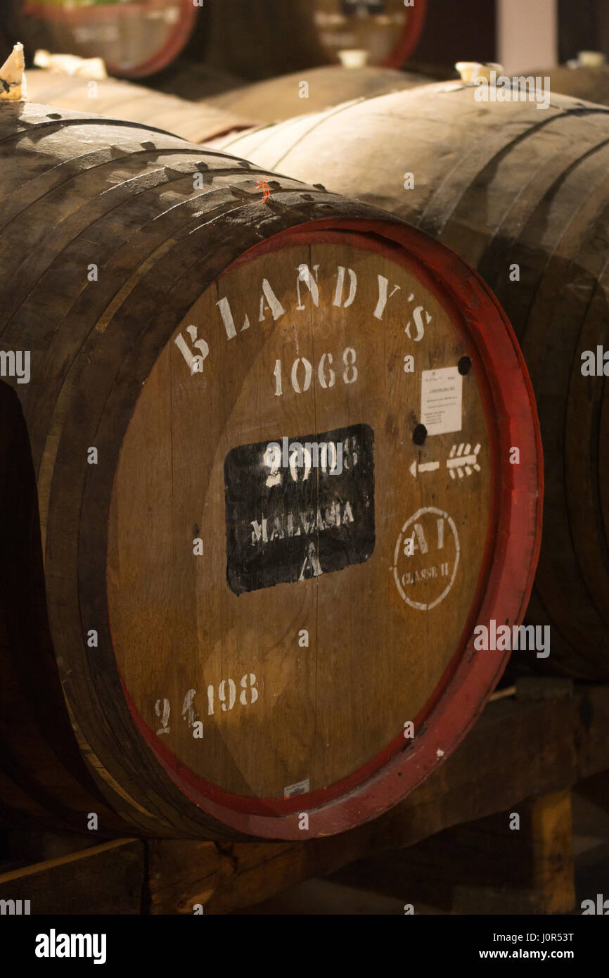 Madeiran wine in oak casks aging by the "Canteiro" method - warming in ...