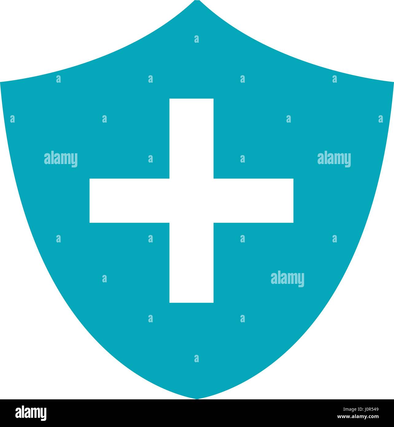 blue seal cross emergency security Stock Vector Image & Art - Alamy