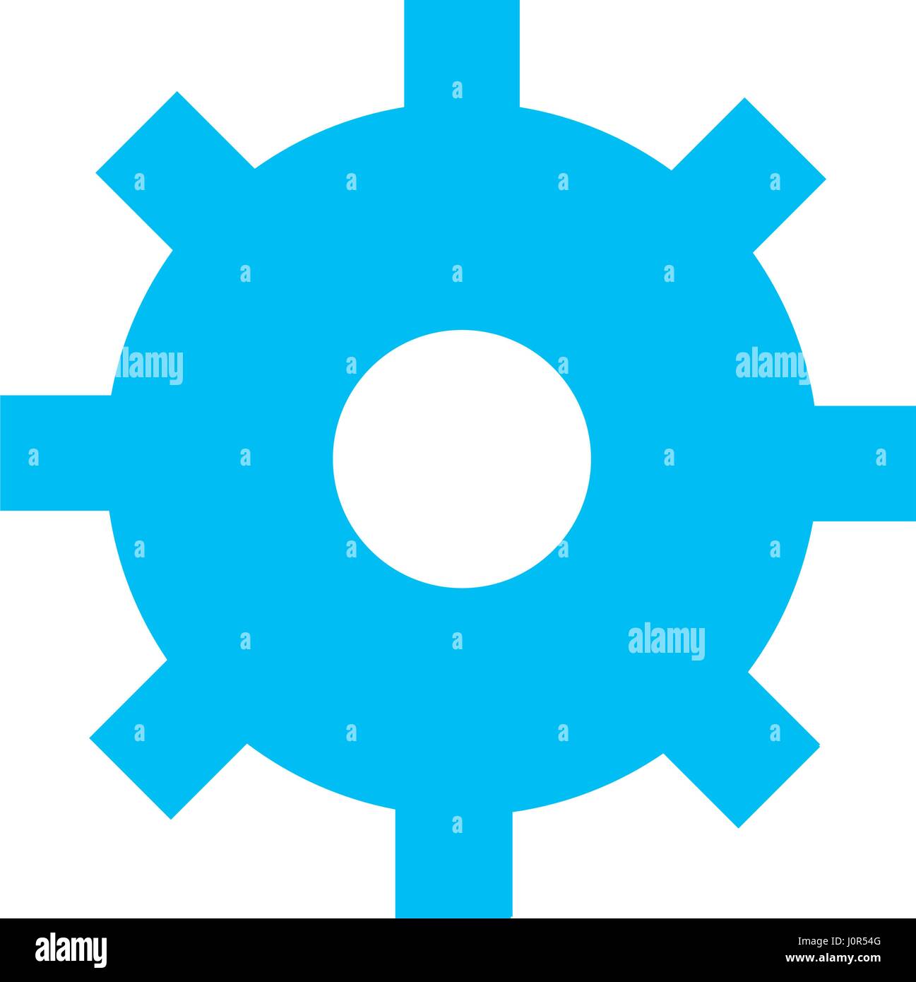 blue gear symbol process industry Stock Vector Image & Art - Alamy