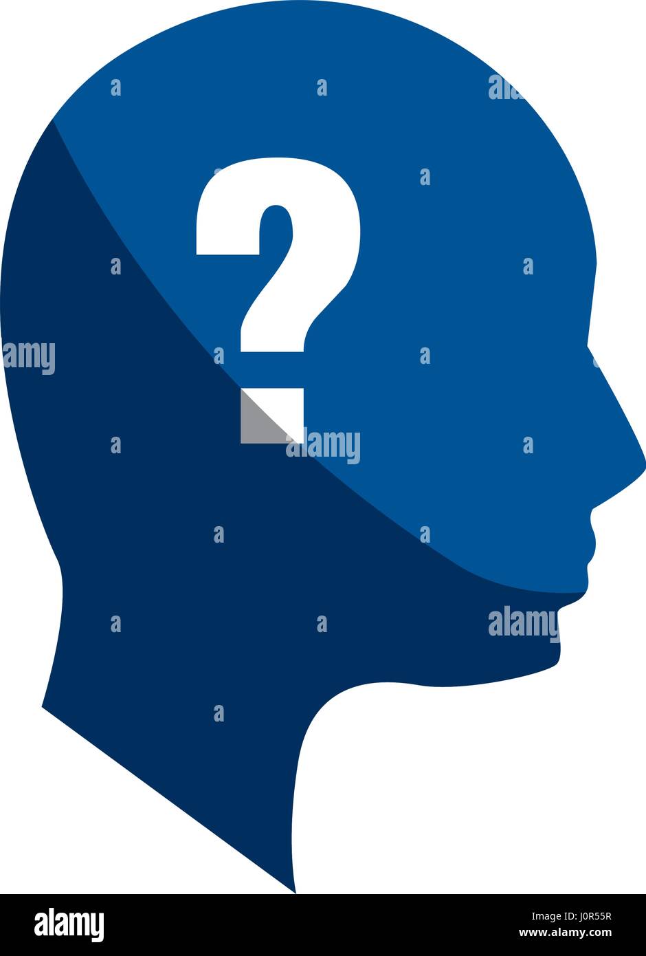 silhouette human man question Stock Vector Image & Art - Alamy