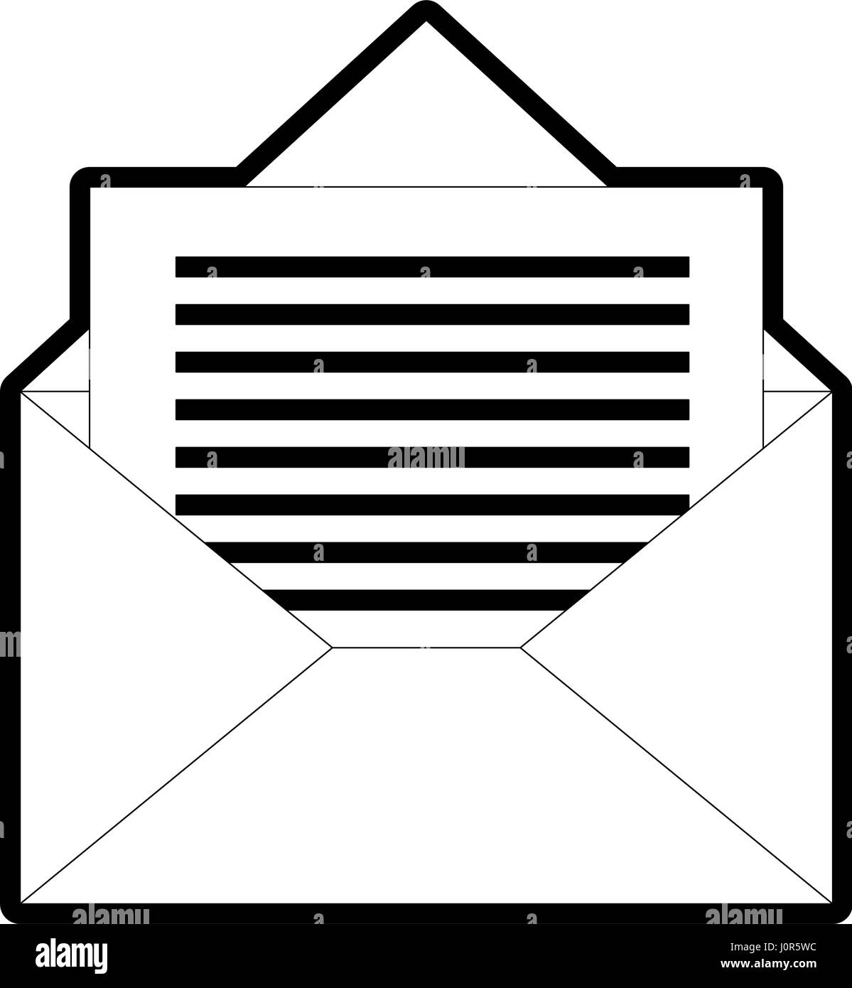 open message envelope icon image Stock Vector Image & Art - Alamy