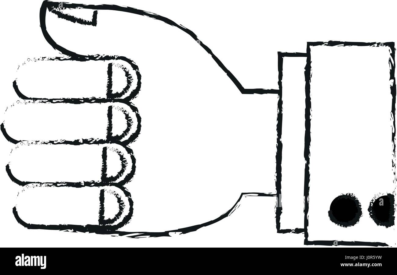 Closed fist hand gesture Stock Vector Images - Alamy