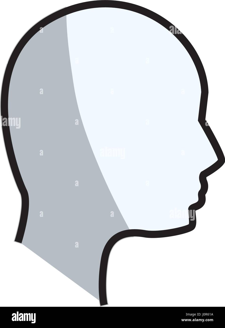 contour human head man Stock Vector Image & Art - Alamy