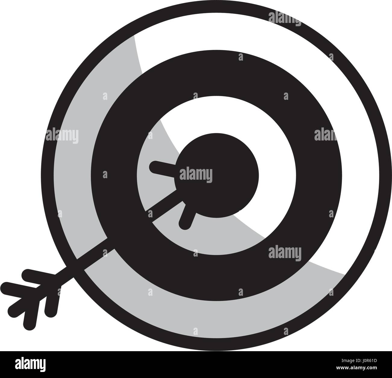 figure flat icon arrow hitting a target Stock Vector Image & Art - Alamy