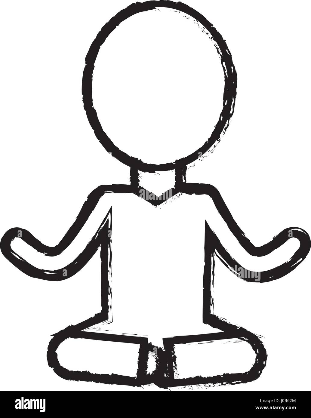 contour mental health pictogram meditation Stock Vector Image & Art - Alamy